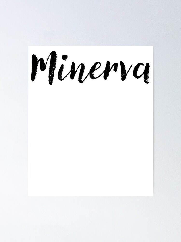 "Minerva - Name Stickers Tees Birthday" Poster for Sale by klonetx ...