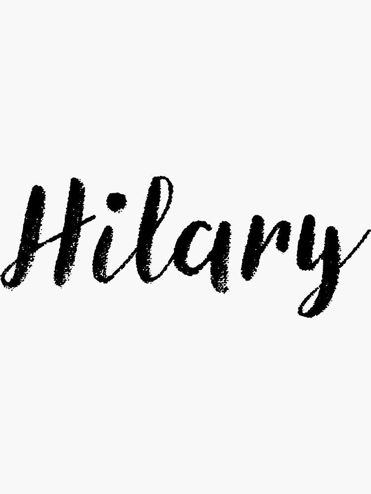 "Hilary - Name Stickers Tees Birthday" Sticker for Sale by klonetx ...