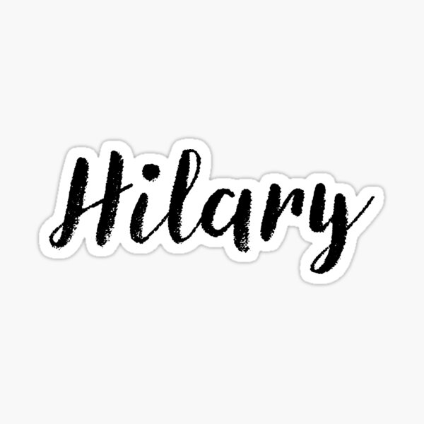 "Hilary - Name Stickers Tees Birthday" Sticker for Sale by klonetx ...