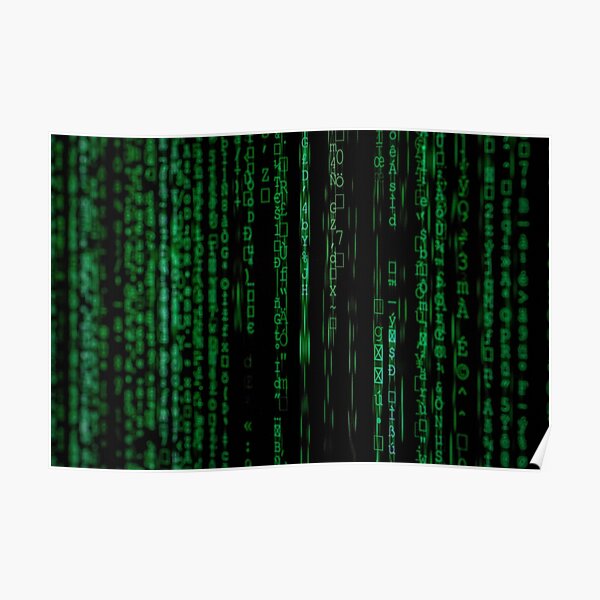 "Repeating Code Design" Poster by BoltzmannDesign | Redbubble