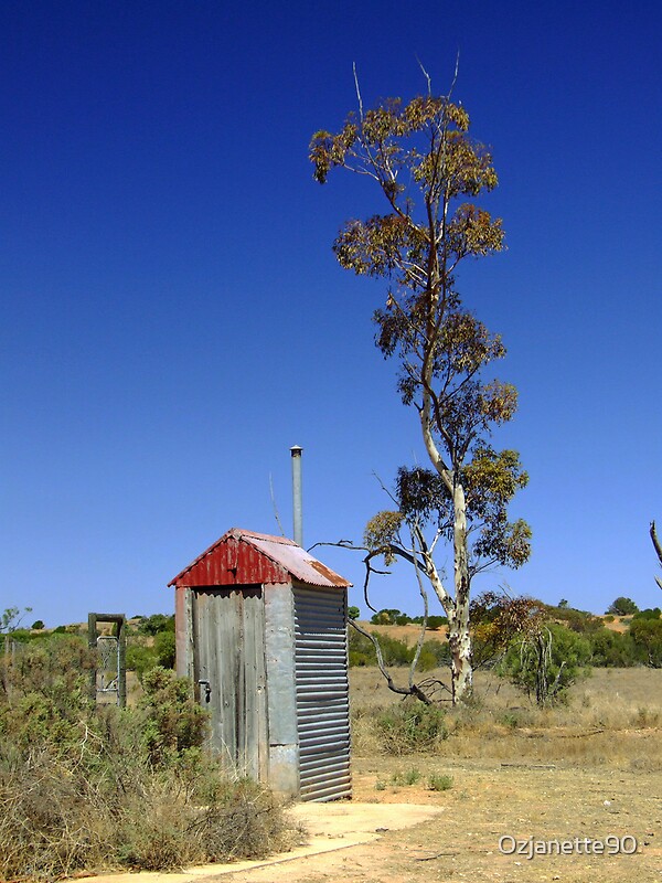 "The Iconic Aussie Outhouse" by Jan Rodgers | Redbubble