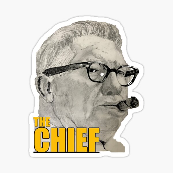 "The Chief " Sticker for Sale by JMACSKETCH | Redbubble