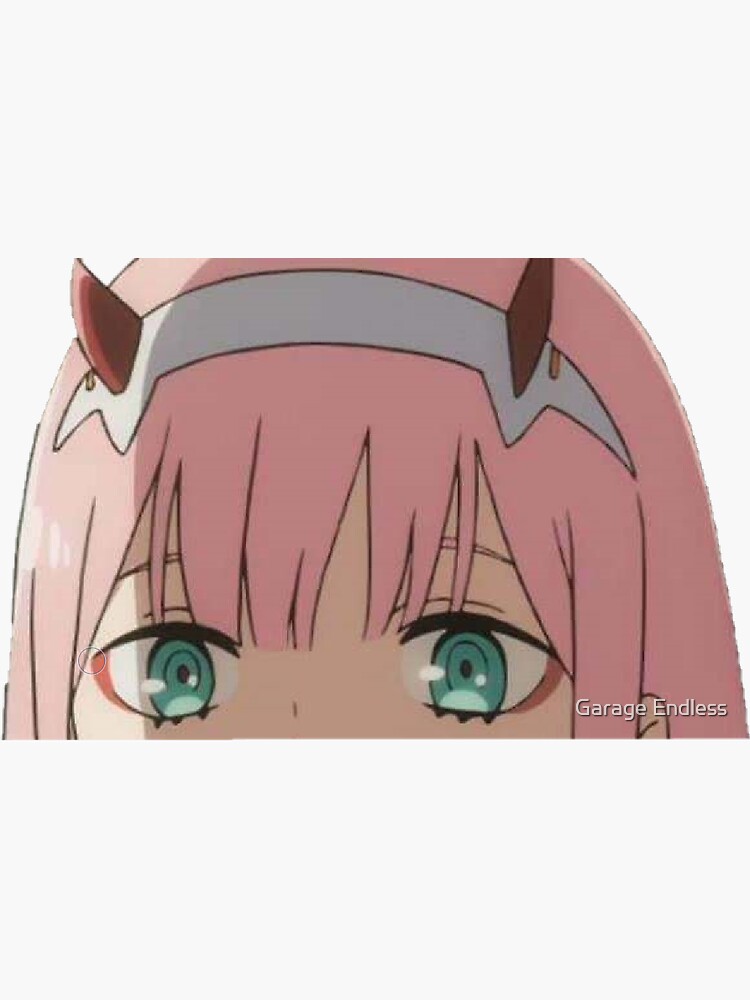 "Zero two peeker " Sticker for Sale by Connorh66 | Redbubble