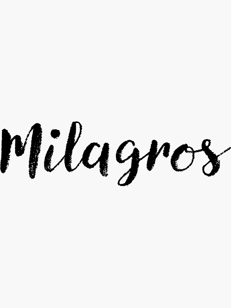 Pegatina «Milagros - Girl Names For Wives Hijas Pegatinas Camisetas» de ...