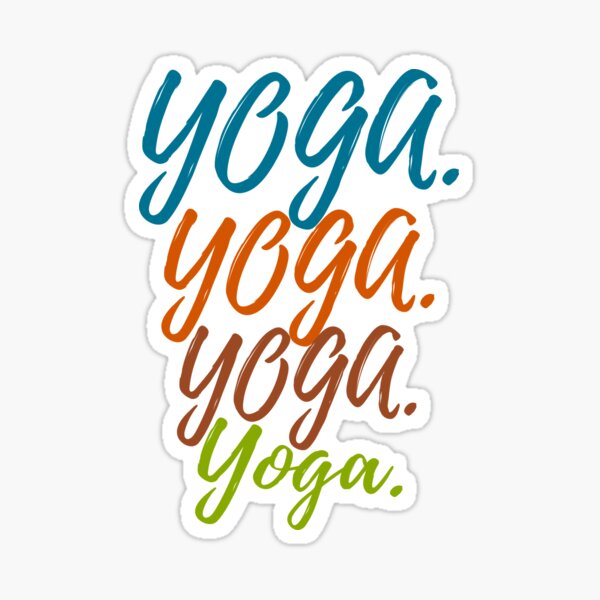 "Yoga - Yoga - Yoga for Yoga Fan" Sticker for Sale by ViVedX | Redbubble