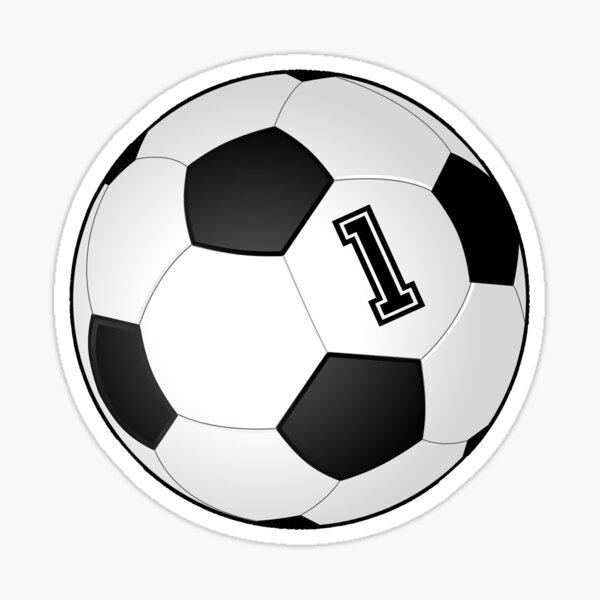 "Football Player Jersey No 1 Soccer Player Back Number #1 Ball Sport ...