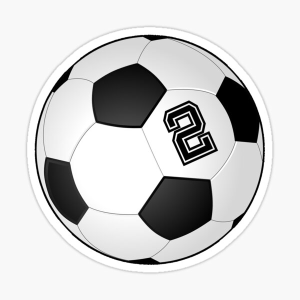 "Football Player Jersey No 2 Soccer Player Back Number #2 Ball Sport ...