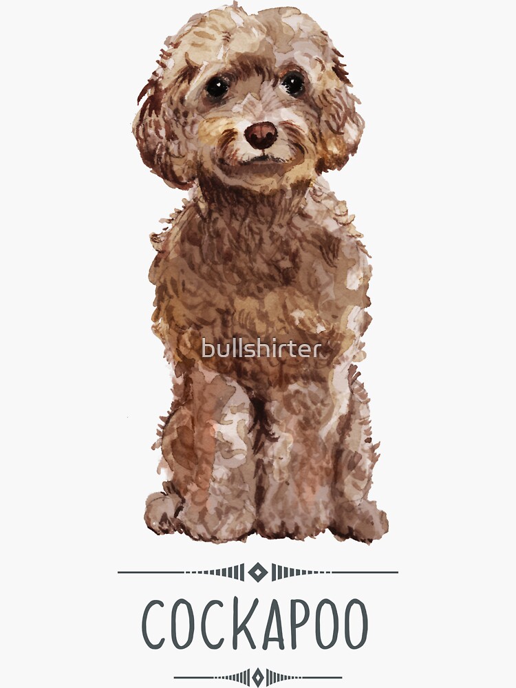 "Cockapoo" Sticker for Sale by bullshirter | Redbubble