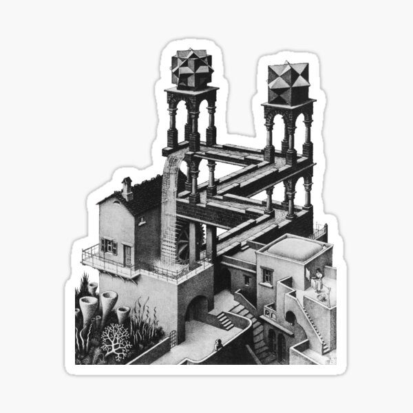 Escher Stickers | Redbubble