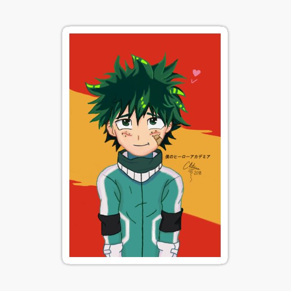 "My Hero Academia Deku" Sticker by Chiterra | Redbubble