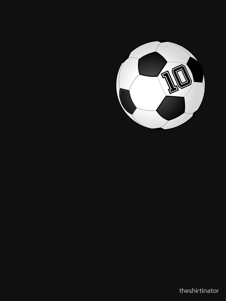 "Football Player Jersey No 10 Soccer Player Back Number #10 Ball Sport ...