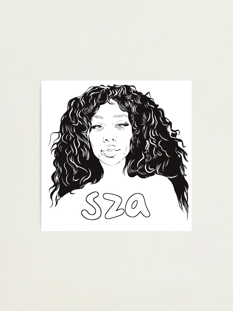 "SZA - B&W" Photographic Print for Sale by LemonStand | Redbubble
