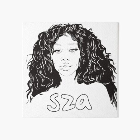 "SZA - B&W" Art Board Print for Sale by LemonStand | Redbubble