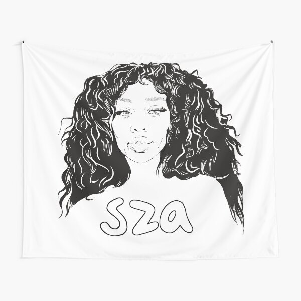 "SZA - B&W" Tapestry for Sale by LemonStand | Redbubble
