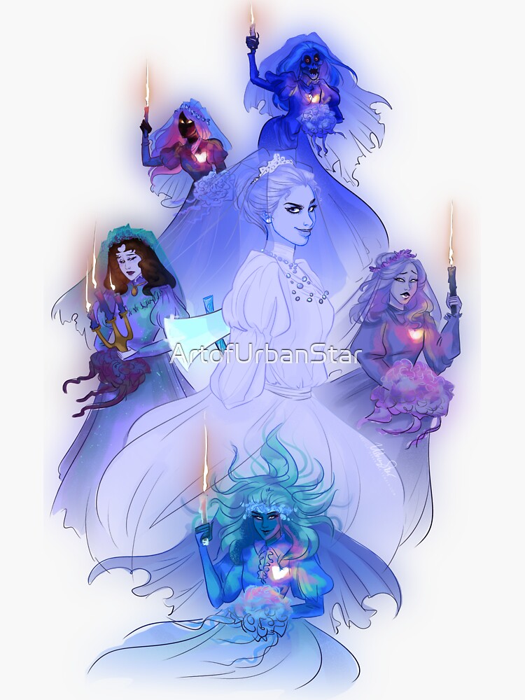 "Ghost Brides" Sticker for Sale by ArtofUrbanStar | Redbubble