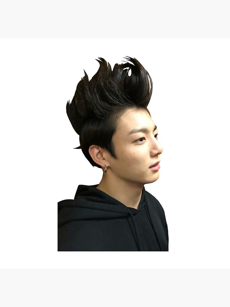 "Jungkook Spiky Hair Meme" Metal Print for Sale by kenz0202 | Redbubble