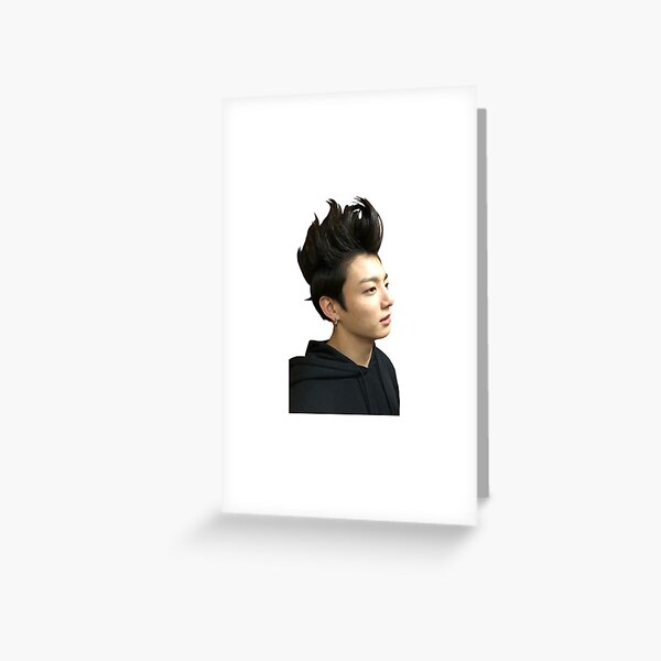 "Jungkook Spiky Hair Meme" Greeting Card by kenz0202 | Redbubble