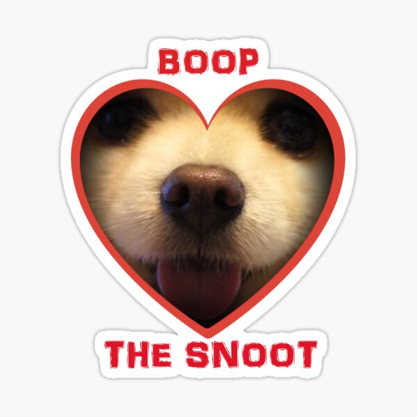 Boop The Snoot Stickers | Redbubble