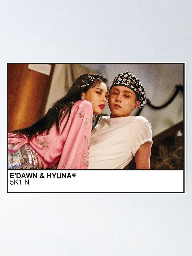 "E'Dawn x HyunA" Poster by peachybts | Redbubble