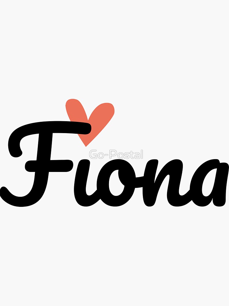 "FIona ♥" Sticker for Sale by Go-Postal | Redbubble