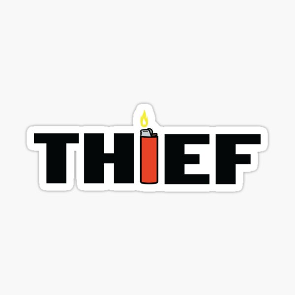 "Lighter Thief" Sticker for Sale by 461VCC | Redbubble