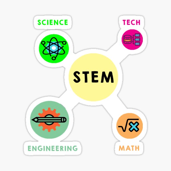 "S.T.E.M - Science Technology Engineering Mathematics" Sticker by ...