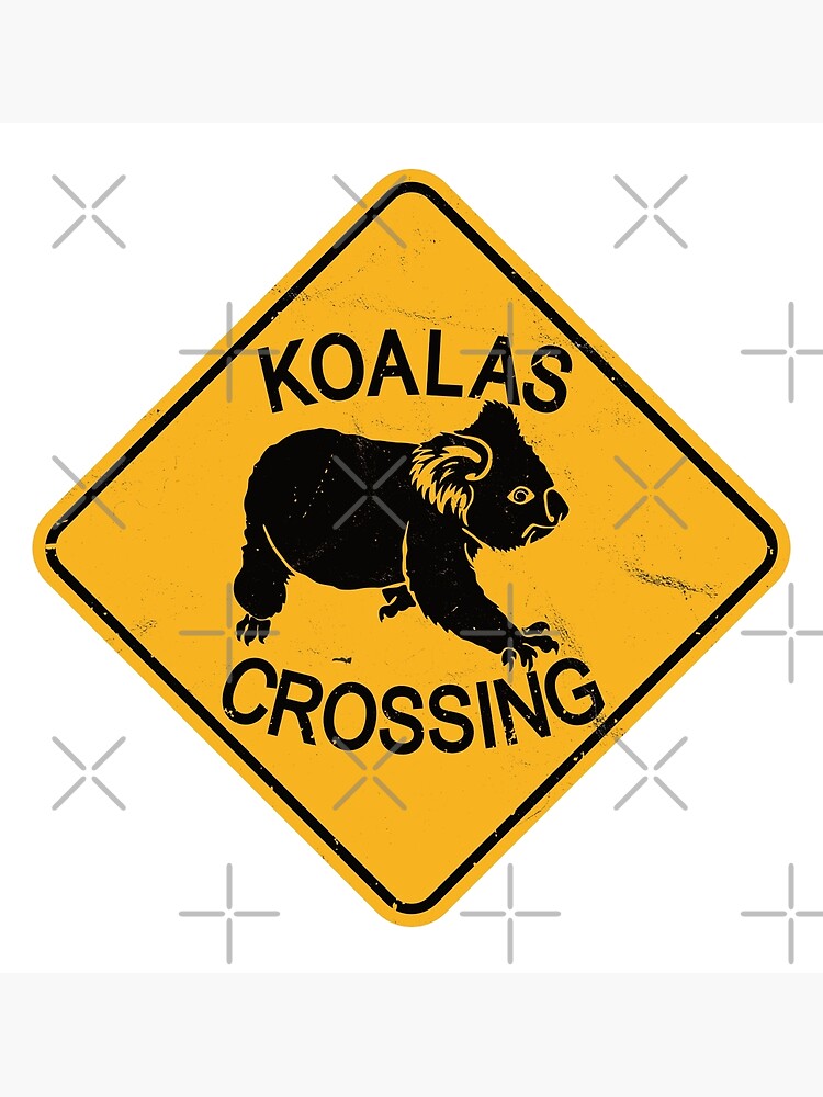 Koala Road Sign Koala Bear Sign Warning Photos, Images And Pictures