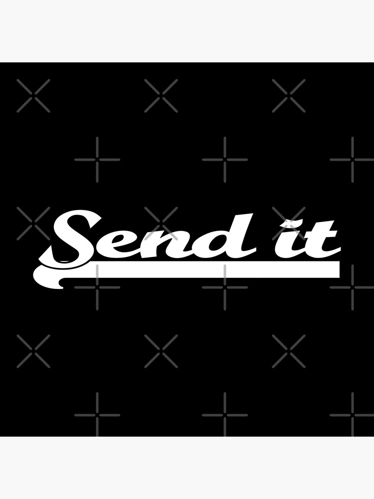 "Just Gonna SEND IT Vintage Text Snowmobile Motocross ATV Larry 69 ...