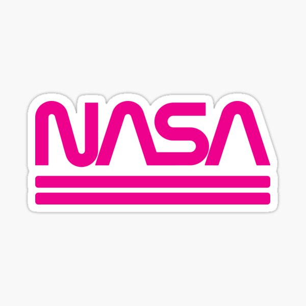 Pink Nasa Stickers | Redbubble