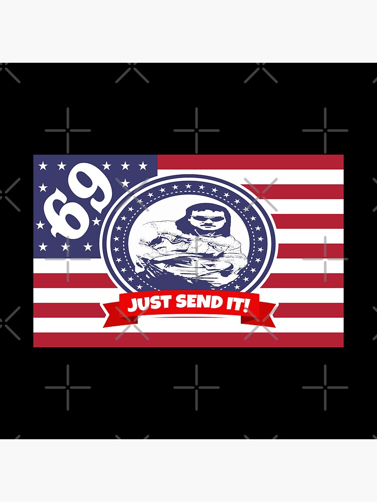 "LARRY ENTICER USA FLAG SNOWMOBILE ENTICER 69 Just Gonna Send It ...