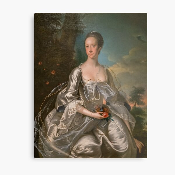 "Portrait of 18th Century Lady Woman - Elizabeth Pigot 1760" Metal ...