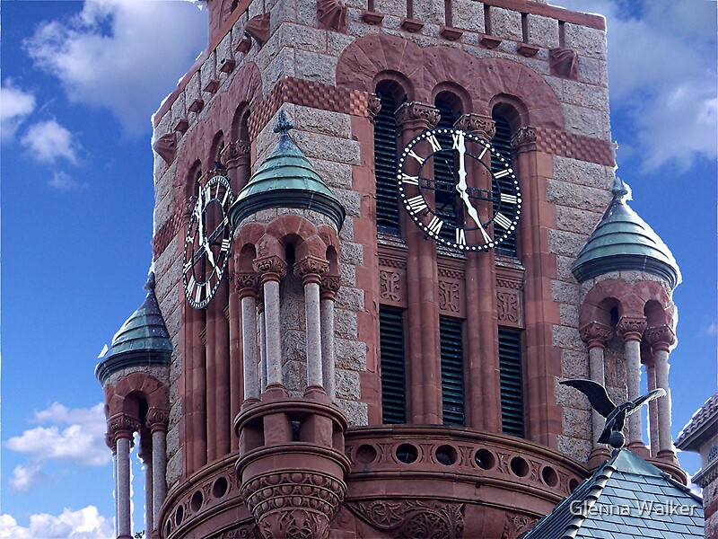 "Ellis County Courthouse Clock Tower" by Glenna Walker | Redbubble
