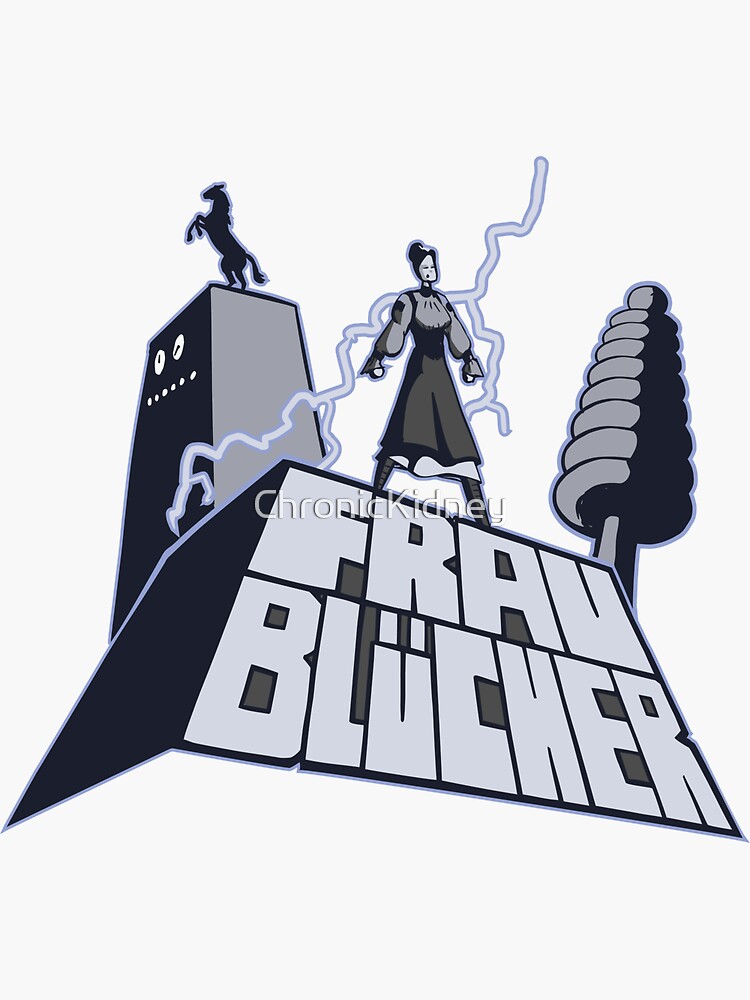 "Blucher" Sticker for Sale by ChronicKidney | Redbubble