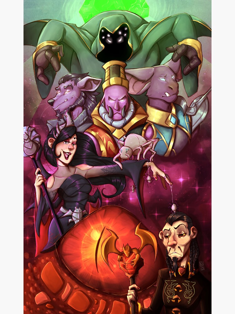 "Wizard101 Villians" Sticker for Sale by ObsessedNebula | Redbubble