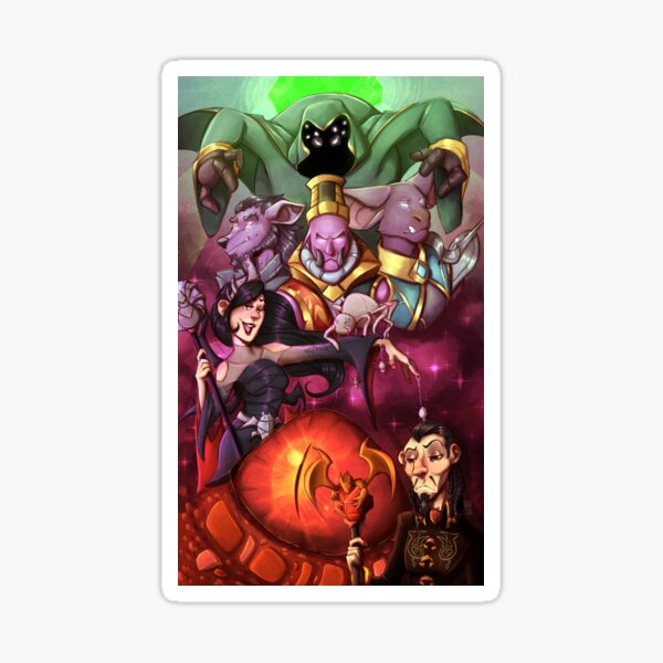 "Wizard101 Villians" Sticker for Sale by ObsessedNebula | Redbubble