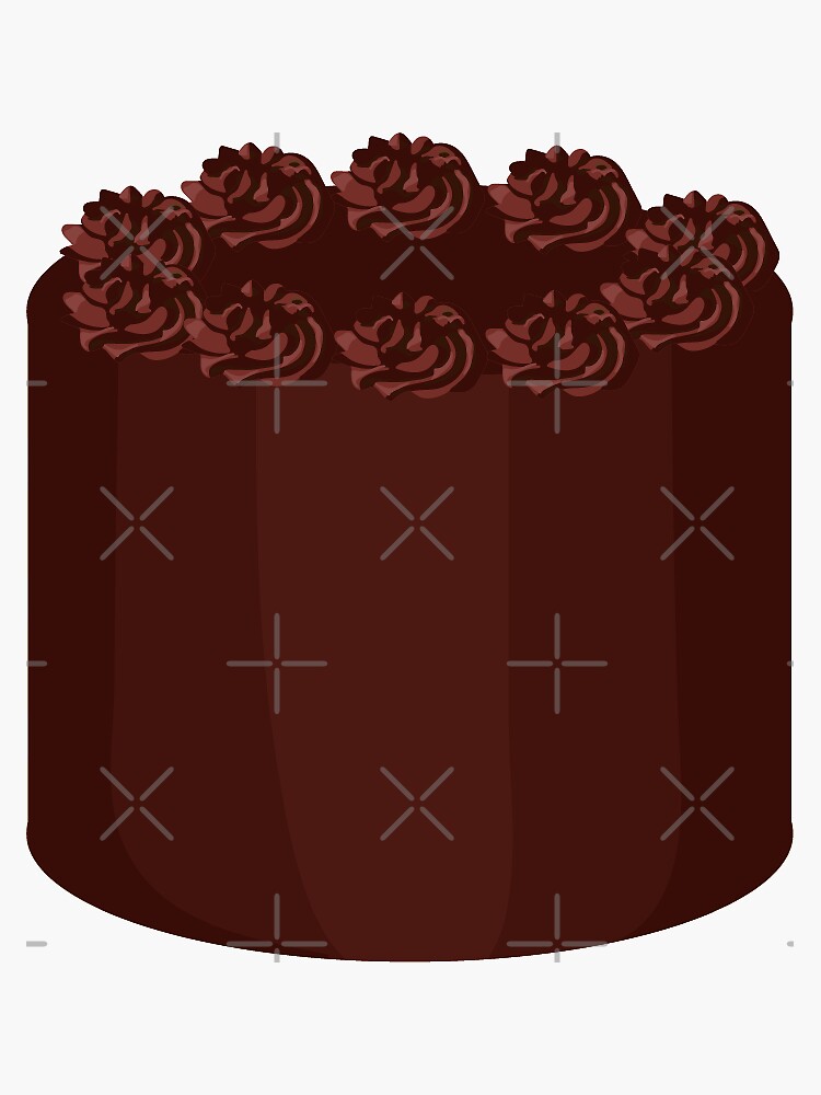 "CHOCOLATE LAYER CAKE" Sticker by MineEyes | Redbubble