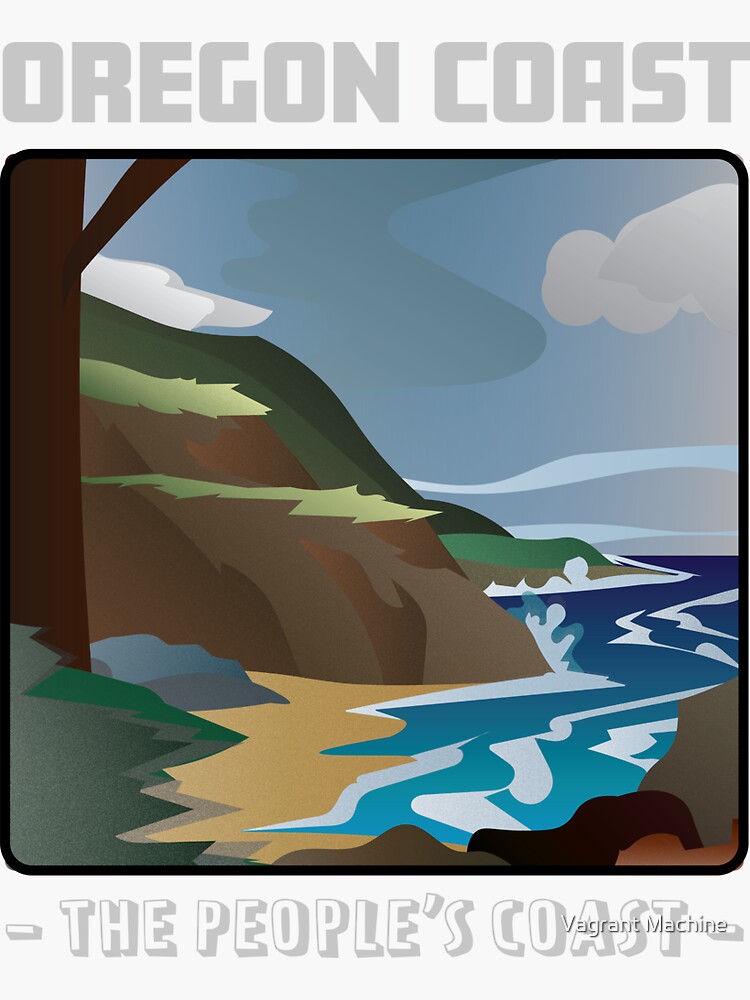 "Oregon Coast - The People's Coast" Sticker for Sale by secretfortress ...