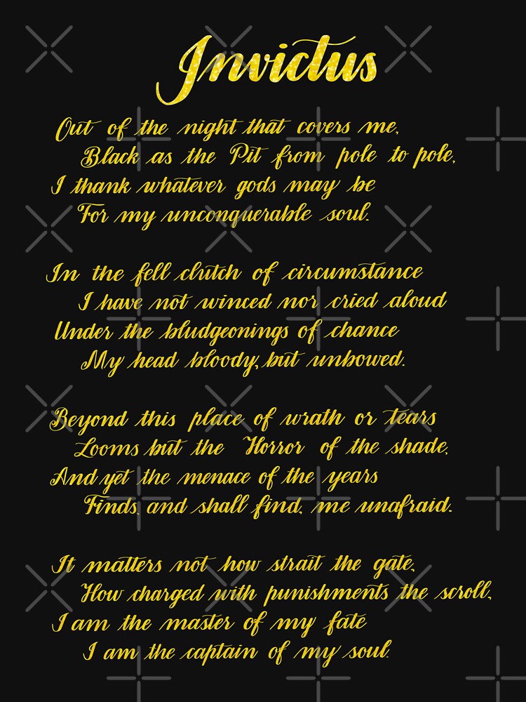 "Invictus" T-shirt by randomnous | Redbubble