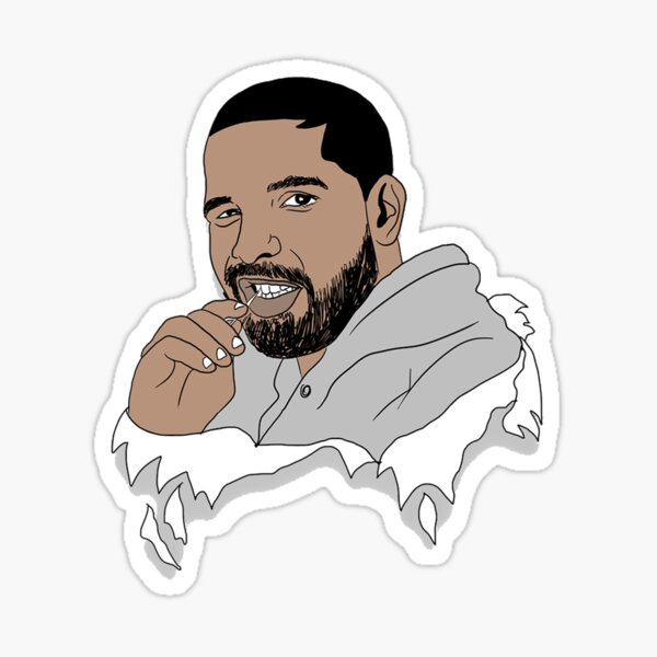 "Drake" Sticker for Sale by acocodesign | Redbubble