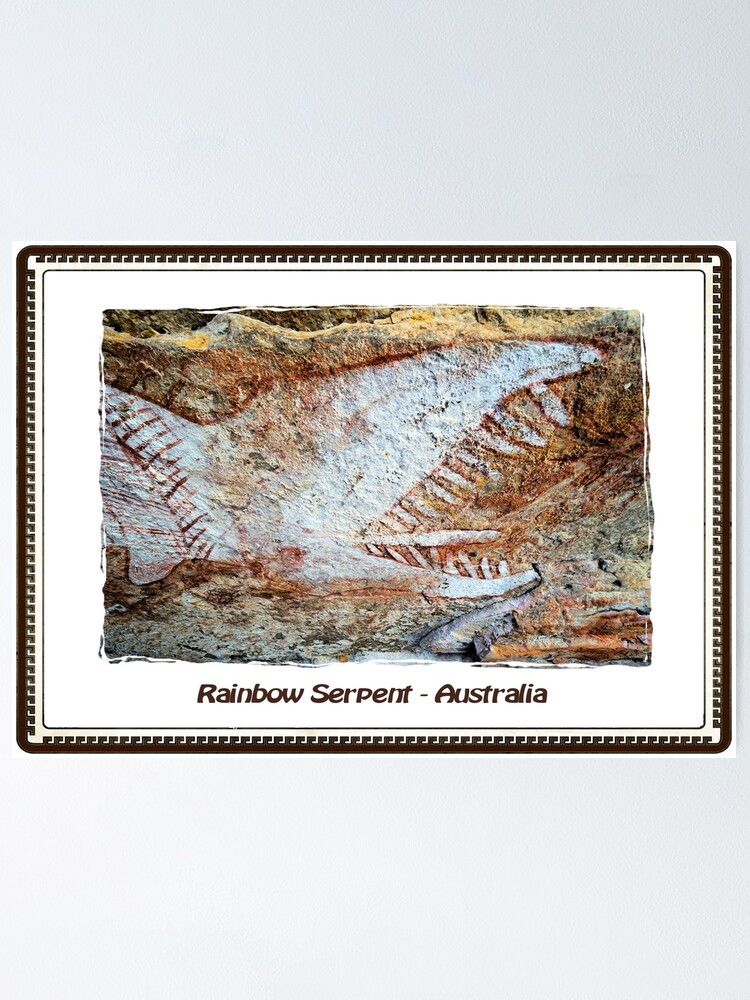 "Rainbow Serpent Rock Painting, Arnhem Land, Australia" Poster for Sale by gigges | Redbubble