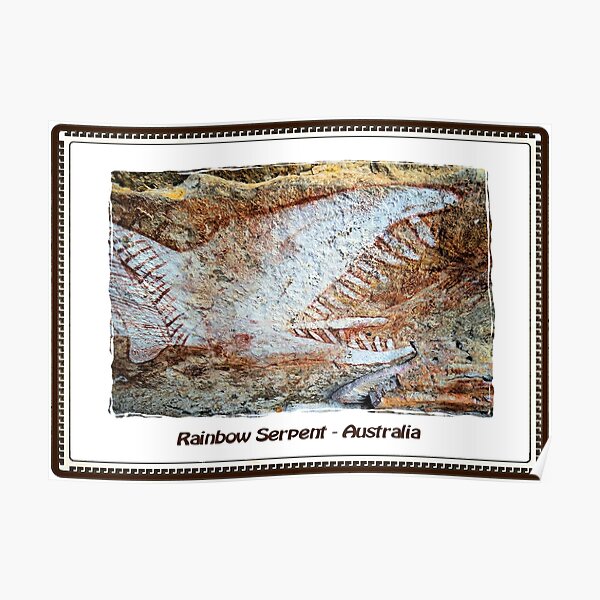 "Rainbow Serpent Rock Painting, Arnhem Land, Australia" Poster for Sale by gigges | Redbubble