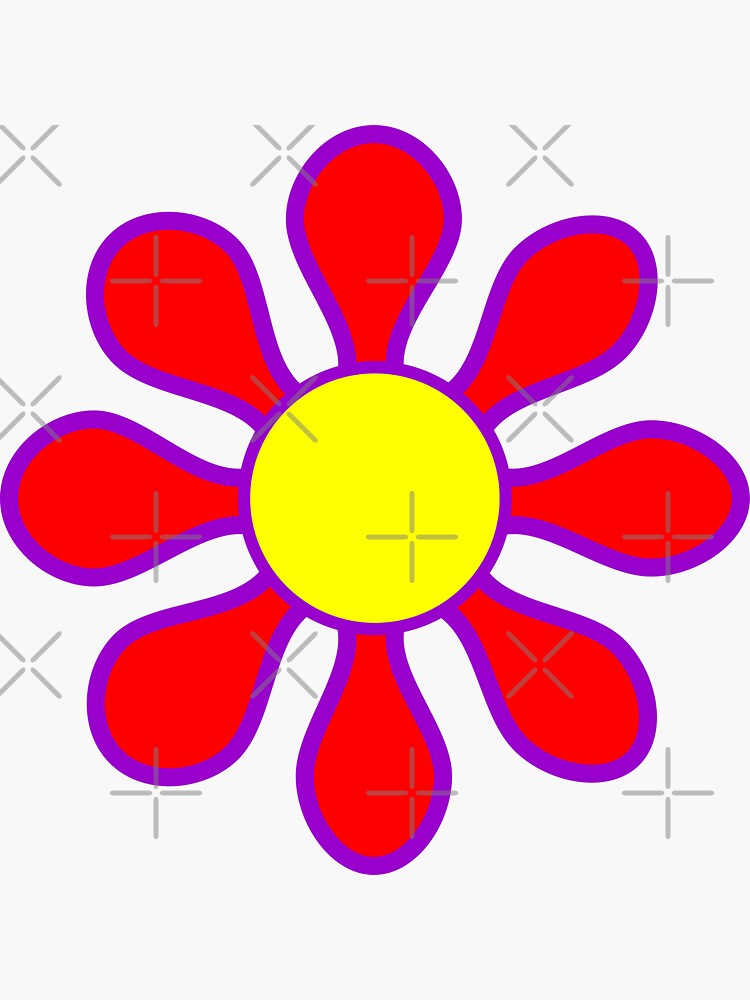 "Hippie daisy" Sticker by BigTime | Redbubble