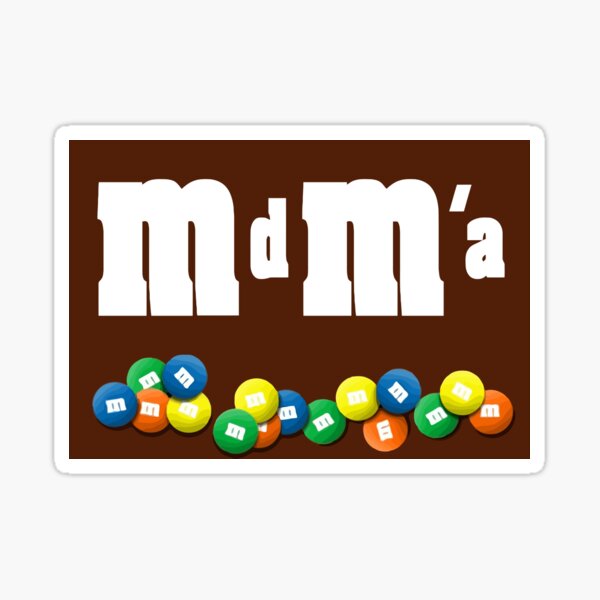 "MDMA's" Sticker by behindurshades | Redbubble