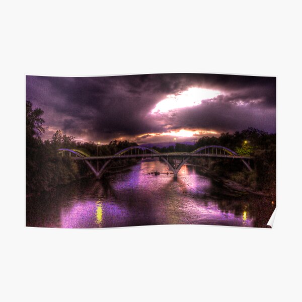 "Caveman bridge hdr" Poster for Sale by wofawarrior | Redbubble