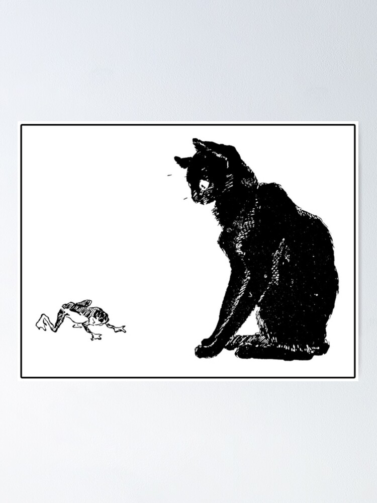 Póster «GATO Y RANA» de FrenchFactory | Redbubble