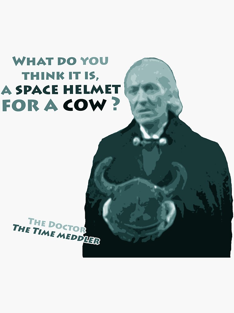 "A space helmet for a cow" Sticker by DrFrankenbaum | Redbubble