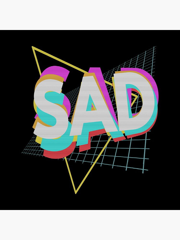 "Sad Retro Aesthetic Vaporwave For Pastel Goth" Sticker for Sale by ...