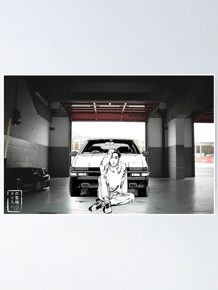 "Initial D - Digital Art" Poster for Sale by Alice555 | Redbubble