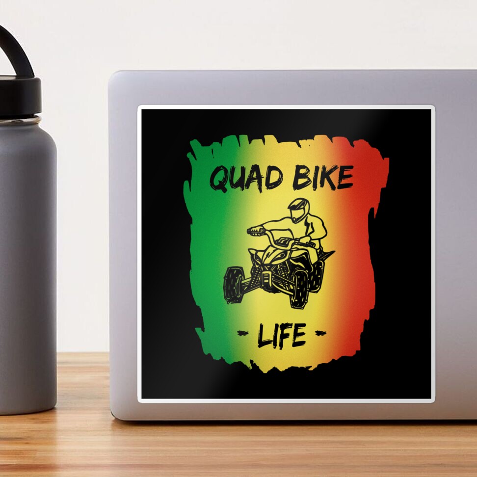 Quad Life Sticker Yamaha YFZ450R ATV Fender Warning Tags Stickers