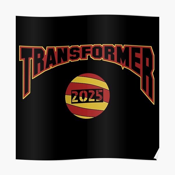 "Transformer Name Logo Slogan Black and Red" Poster for Sale by ...